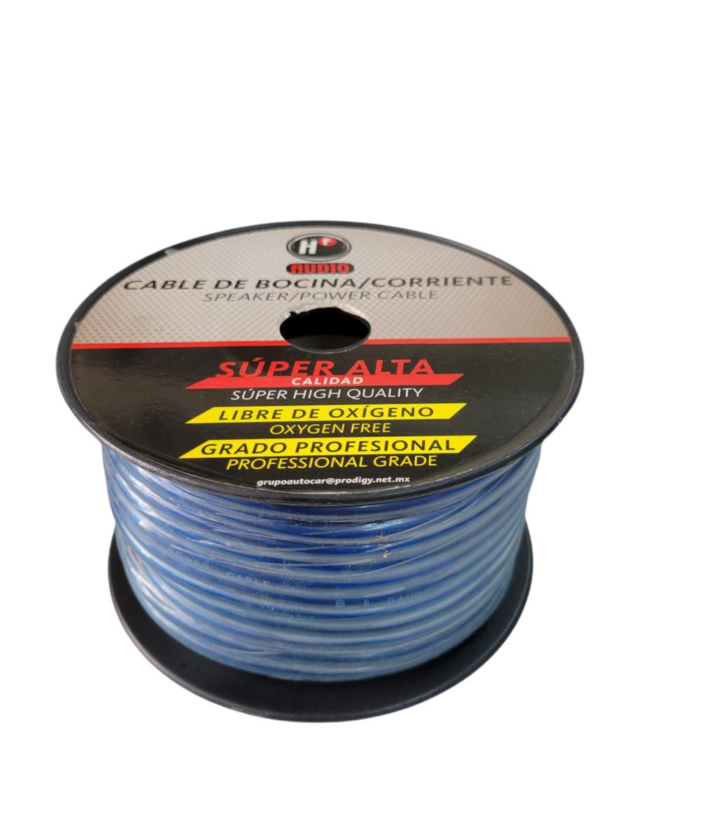 HF-8.30B Cable Para Corriente Calibre 8 Flexible de 30 Mts HF Audio ...