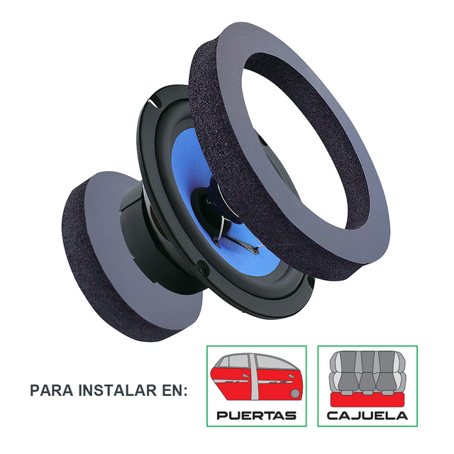 SPIDERRING Anillo Insonorizador para Bocinas/Woofers de 6" Spider – New ...